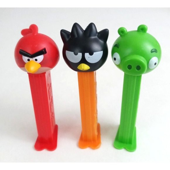 Toys | Lot Of 3 Rovio Angry Birds Pez Dispensers Red Badtz Maru Minion ...